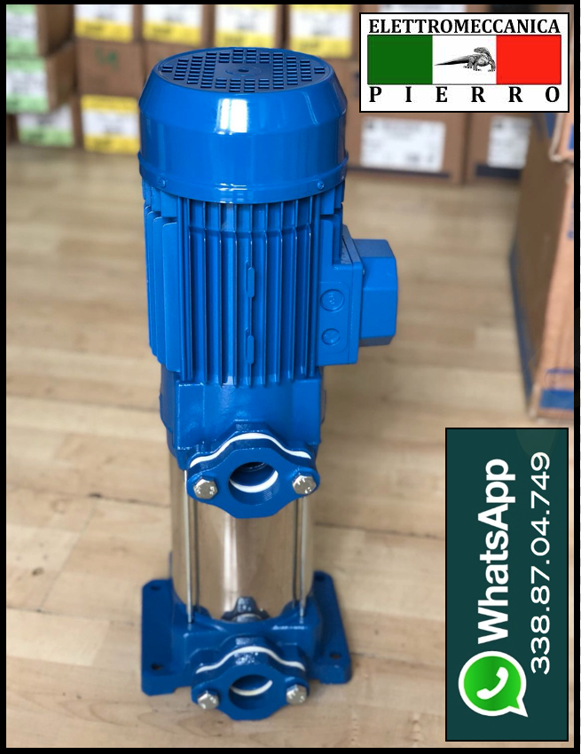 CENTRIFUGHE MULTISTADIO VERTICALI CVM/I B/15 IE3 EBARA V400 KW1.1 Hz50 – Elettromeccanica Pierro ...